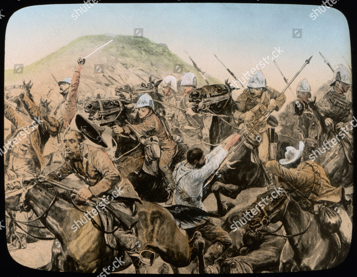 Charge 5th Lancers Elandslaagte 2nd Boer Editorial Stock Photo - Stock ...