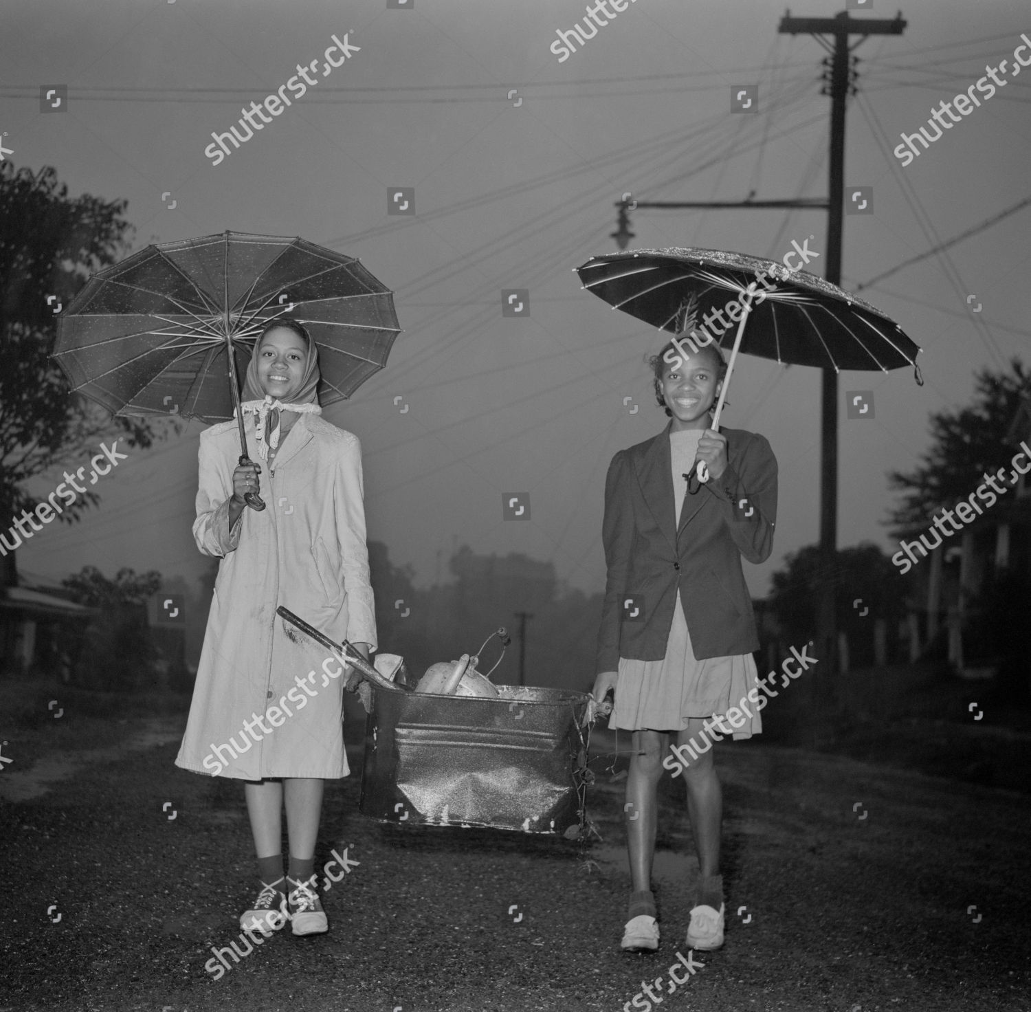 Two Young Girls Carrying Scrap Metal Editorial Stock Photo - Stock ...