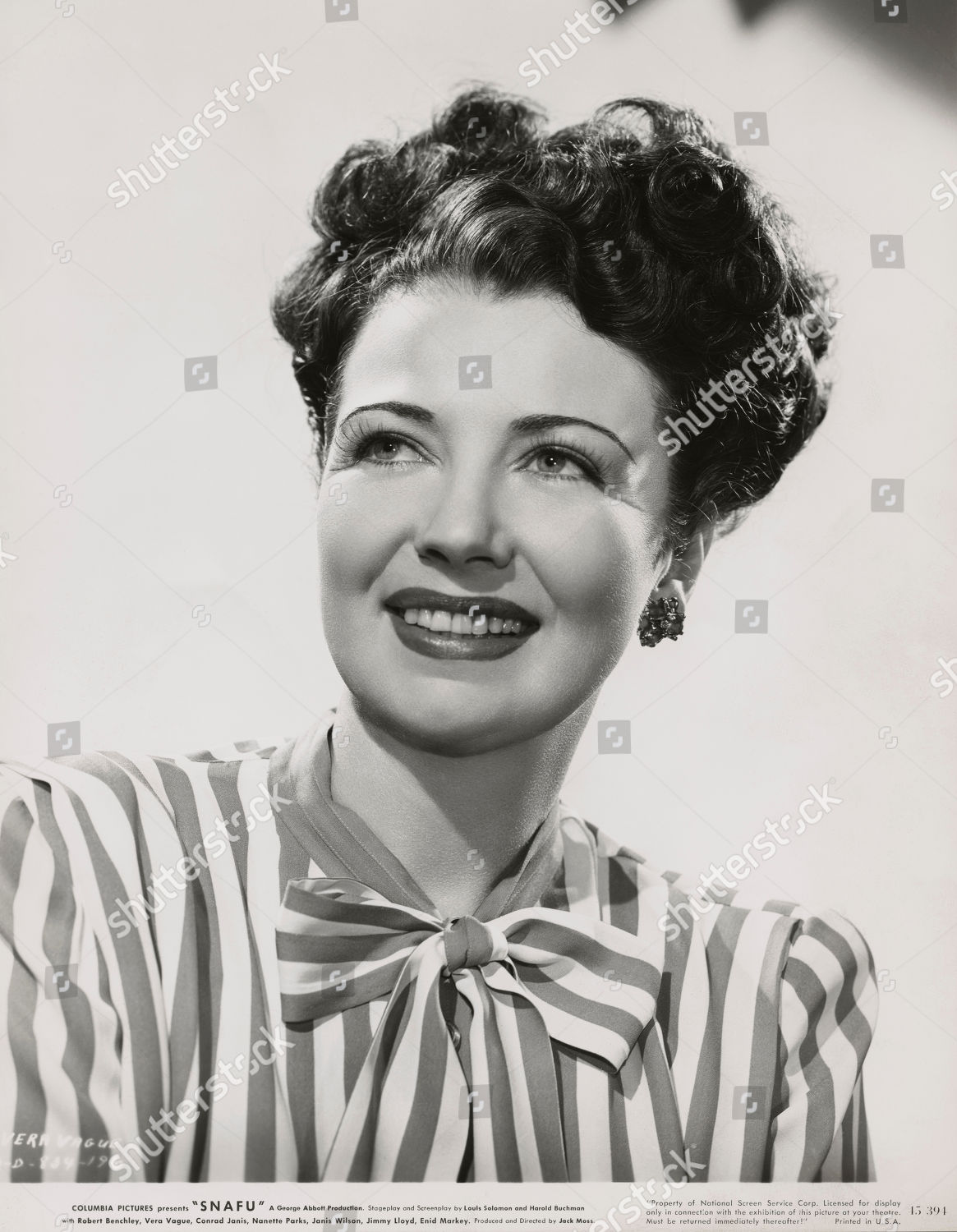 Barbara Jo Allen Publicity Portrait Vera Editorial Stock Photo - Stock ...