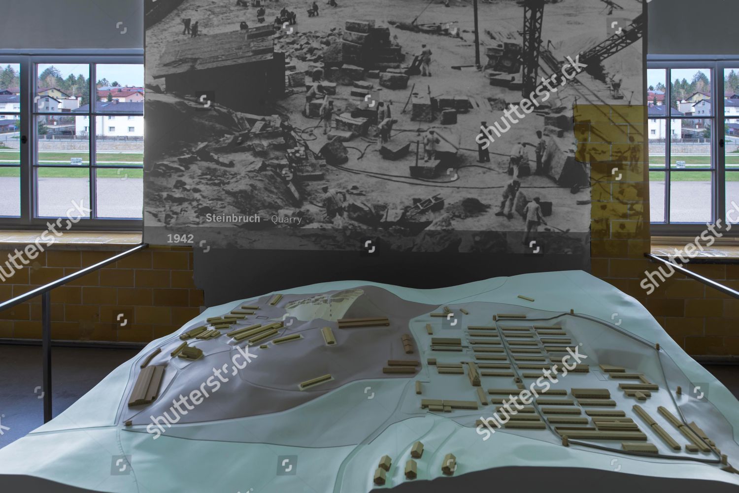 3d Model Concentration Camp Flossenbuerg Behind Editorial Stock Photo ...