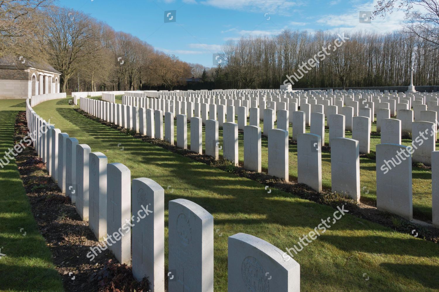 Cemetery British Military Cemetery Sanctuary Wood Editorial Stock Photo ...