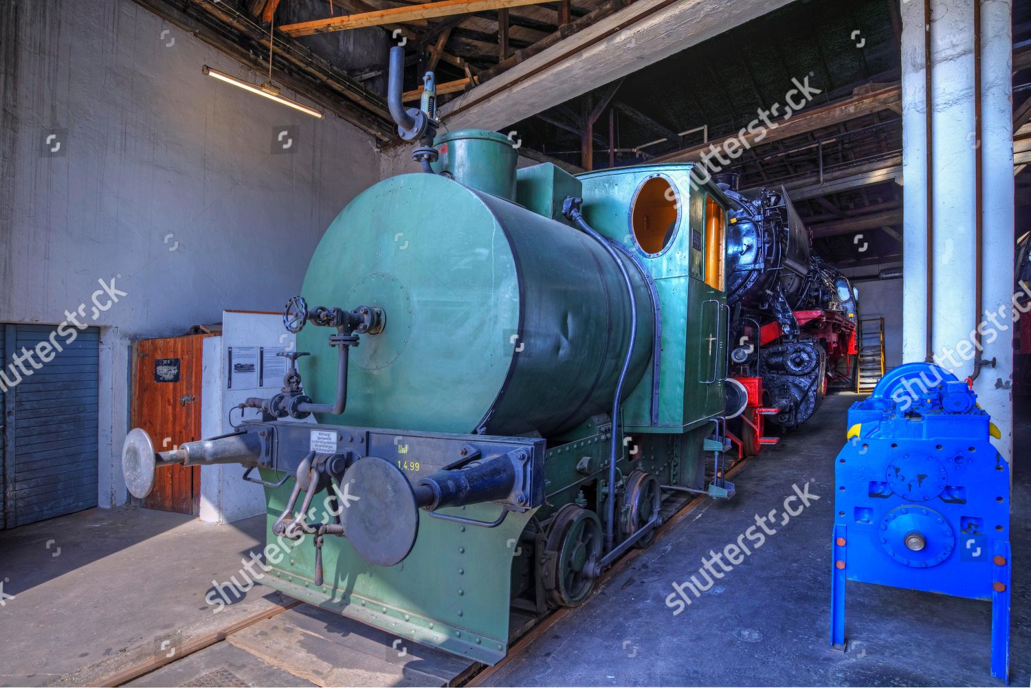 Steam Storage Locomotive 1913 Roundhouse Bavarian Editorial Stock Photo ...