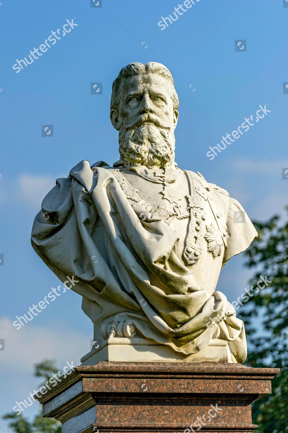 Marble Bust Memorial King Emperor Friedrich Editorial Stock Photo ...
