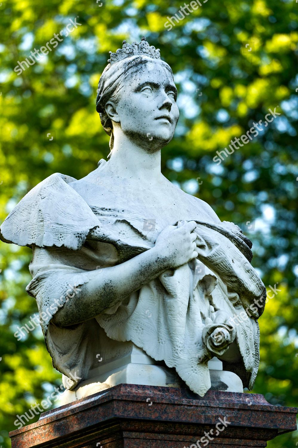 Marble Bust Memorial Queen Empress Victoria Editorial Stock Photo ...