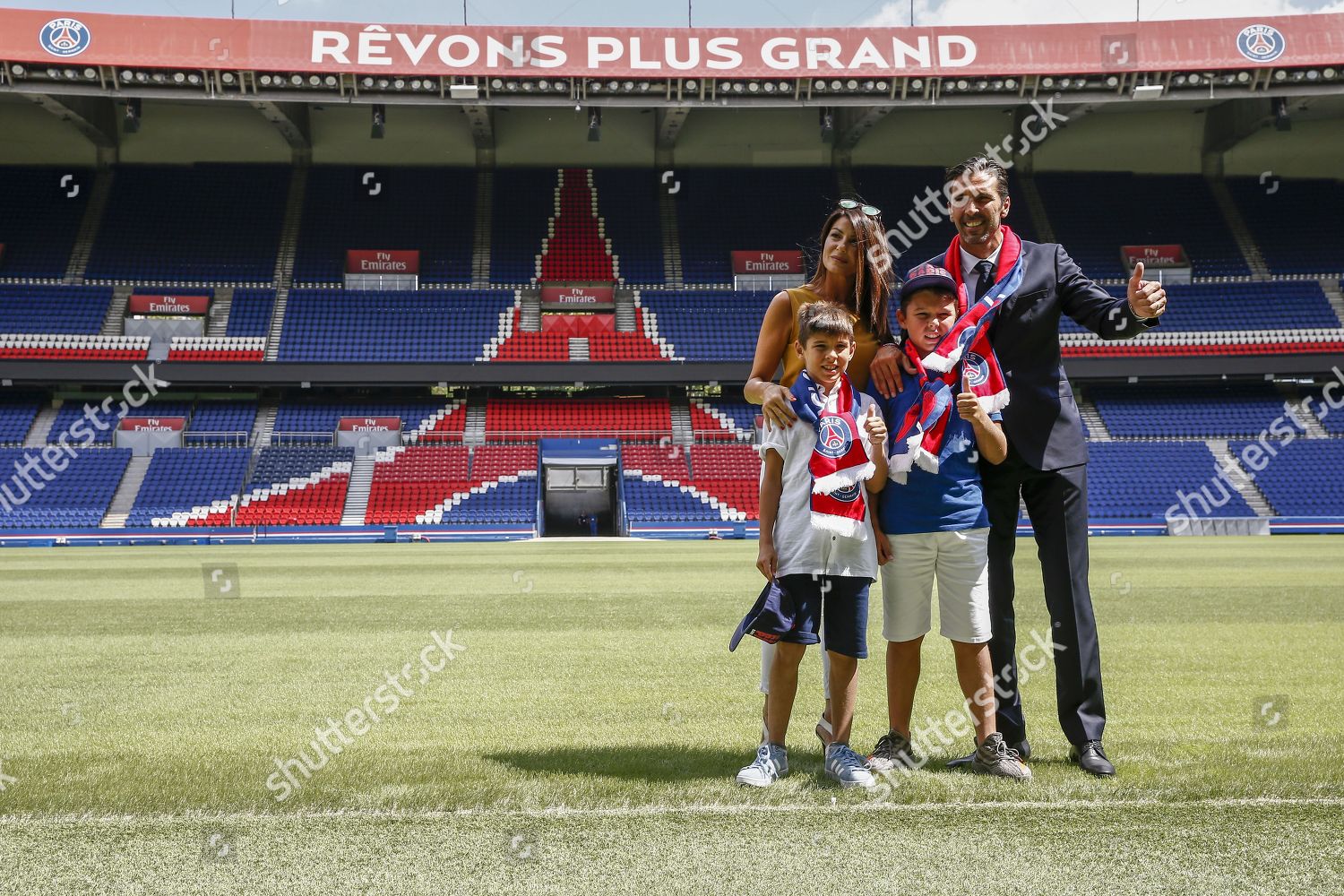 Gianluigi Buffon His Family Editorial Stock Photo - Stock Image ...