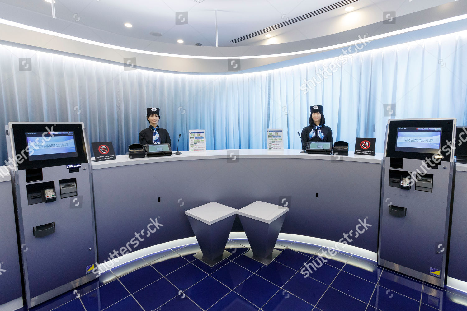 Humanoid Robots Work Front Desk Hennna Editorial Stock Photo - Stock ...