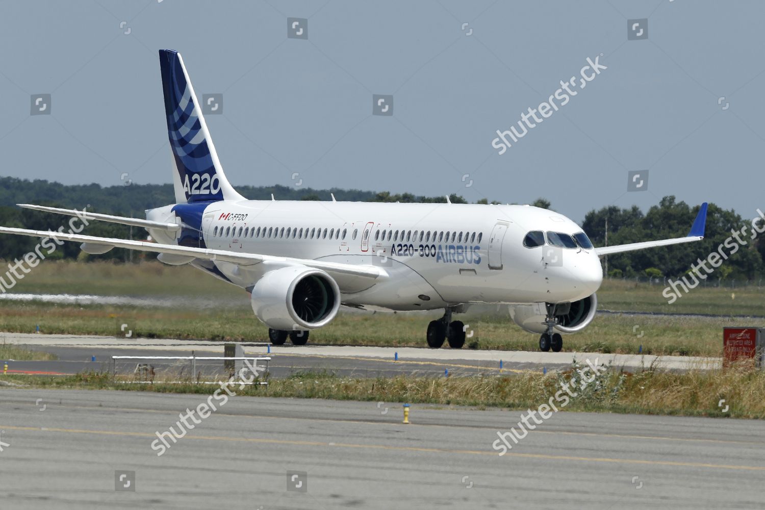 Airbus A220300 Aircraft Unveiled Colomiers Near Editorial Stock Photo ...