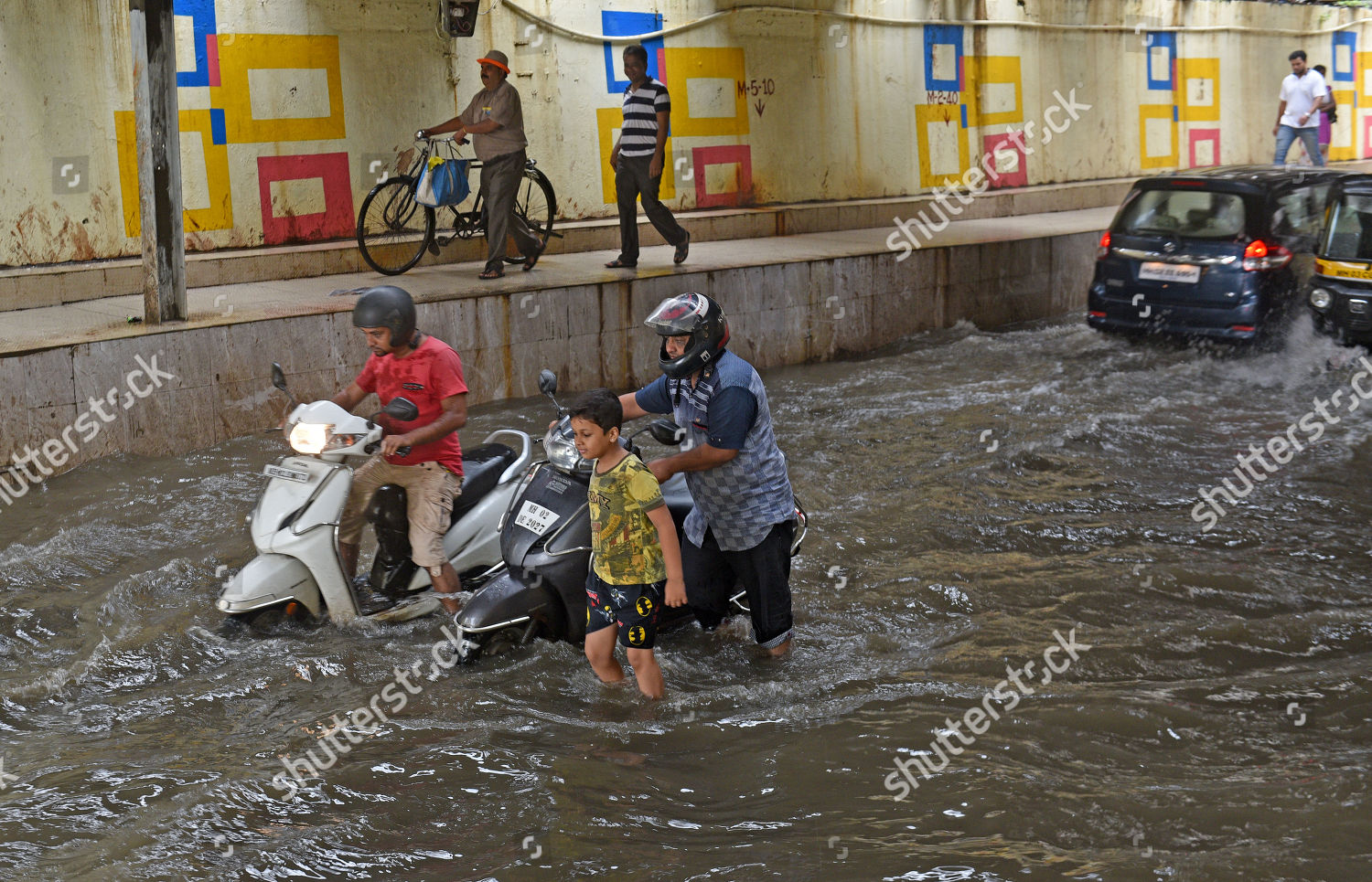 Water Logging Due Heavy Rain Milan Editorial Stock Photo - Stock Image ...