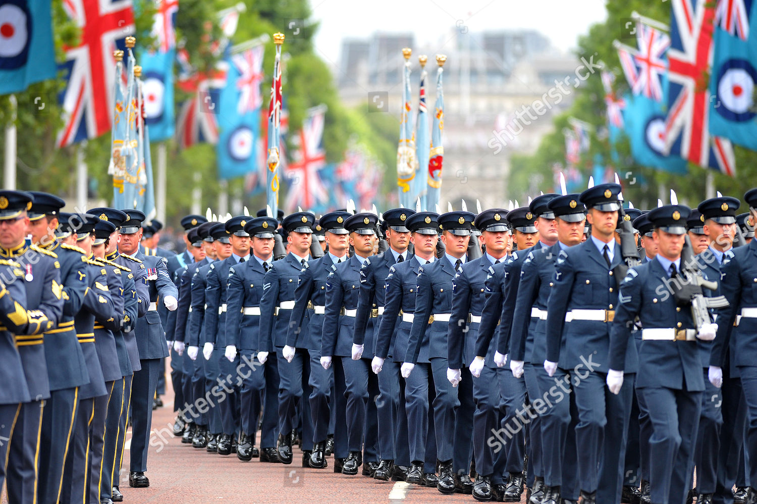Raf March Down Mall Part Commemoration Editorial Stock Photo - Stock ...
