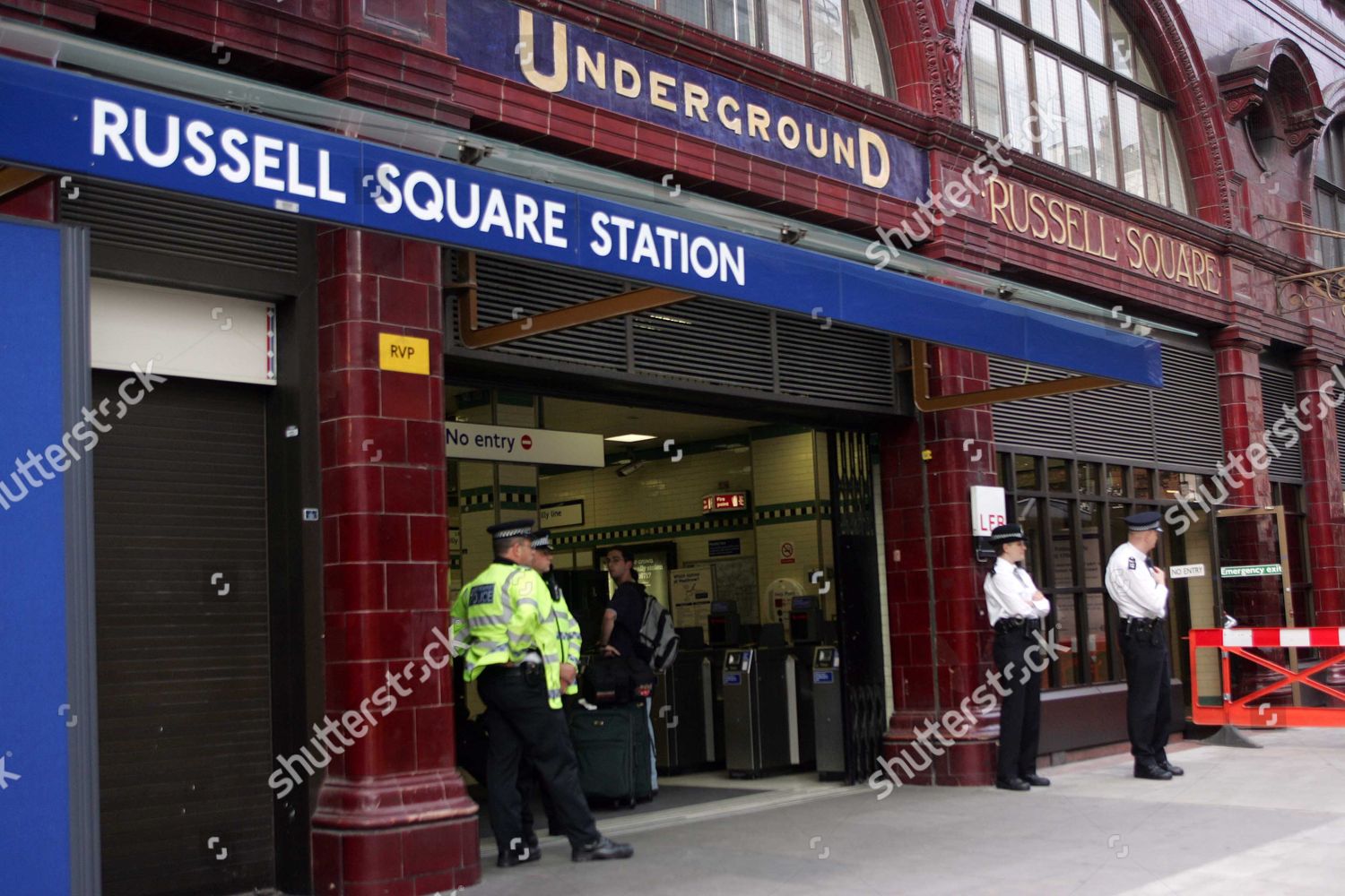 Police Outside Russell Square Station Editorial Stock Photo - Stock ...