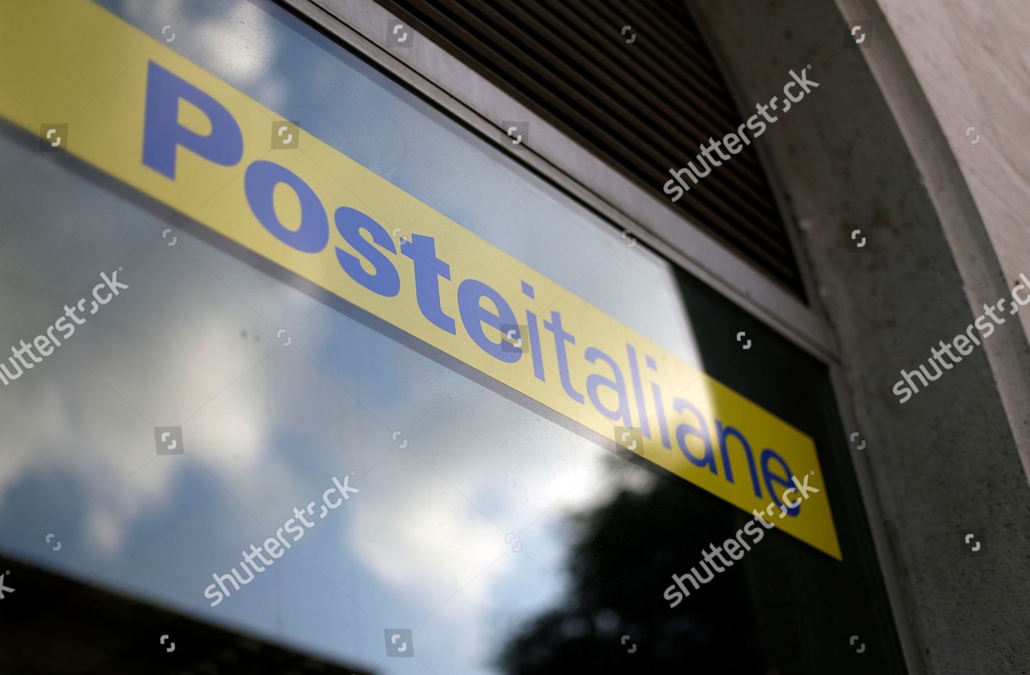 View Logo Poste Italiane Postal Service Editorial Stock Photo - Stock ...