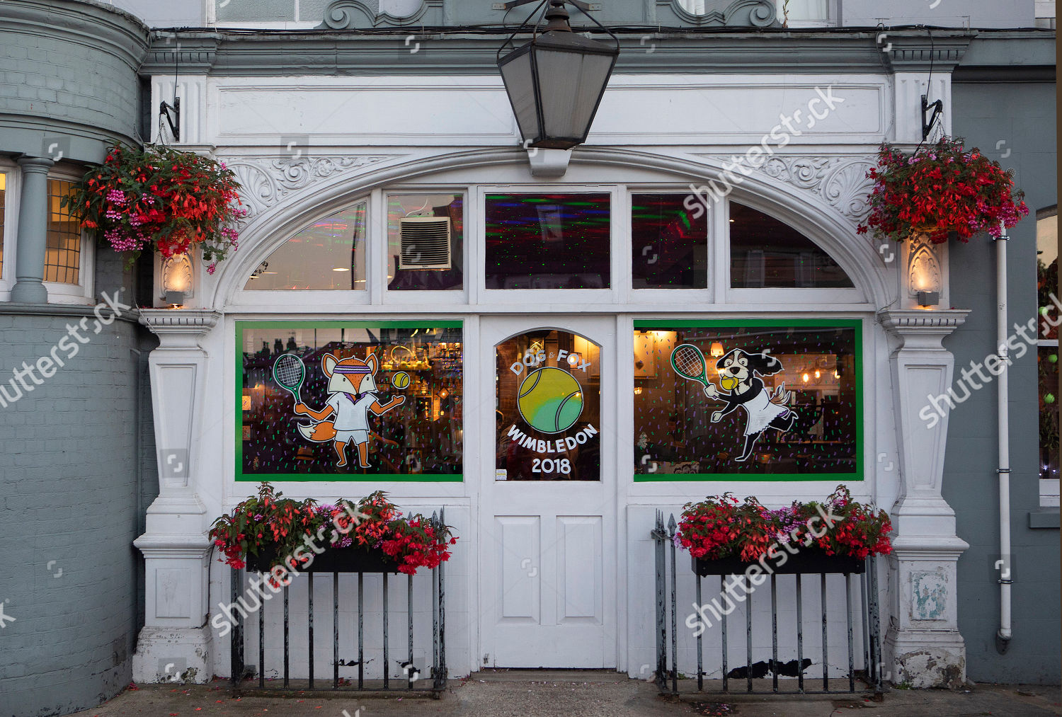 Wimbledon Village Tennis Themed Window Displays Editorial Stock Photo ...
