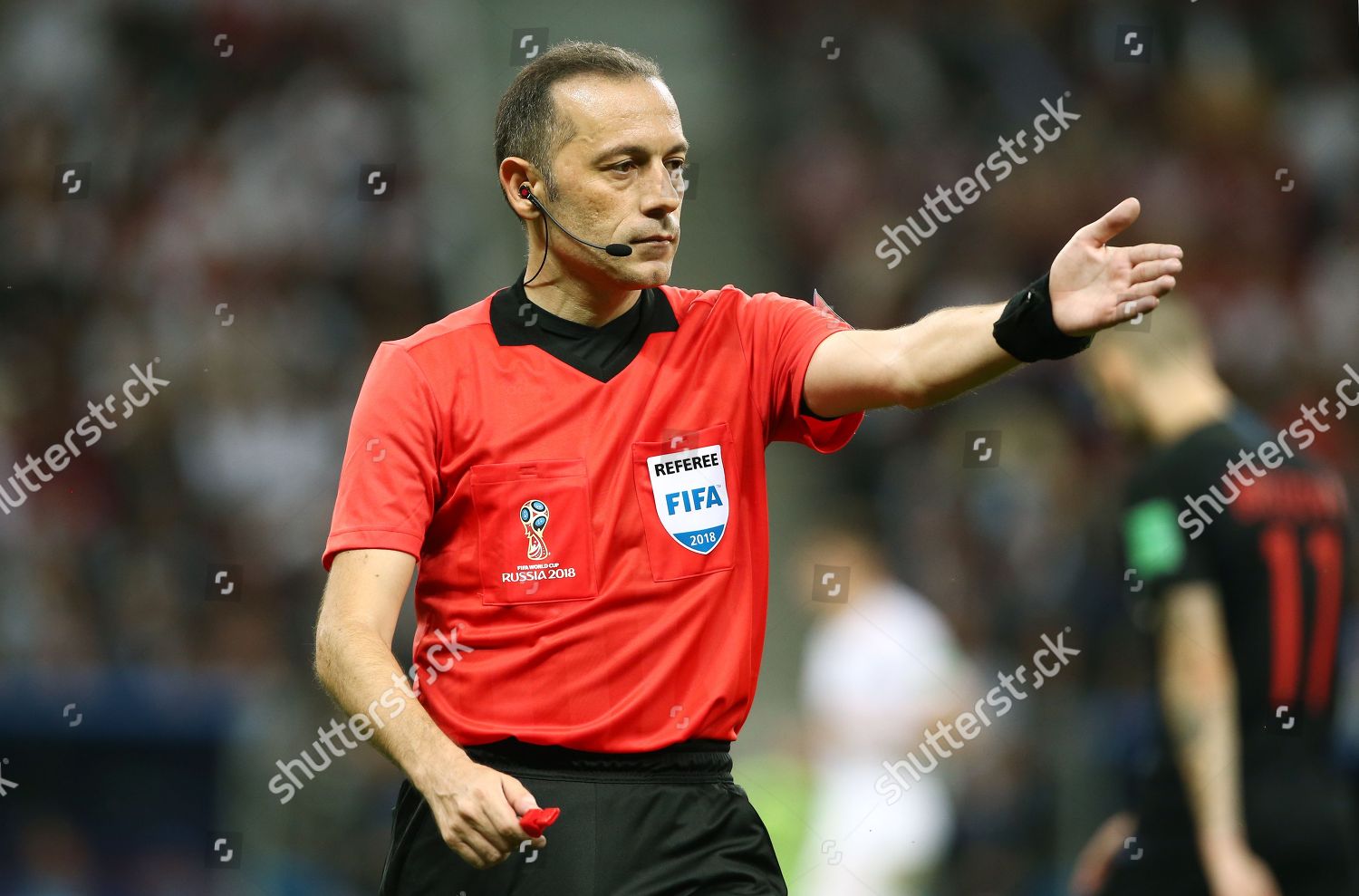 Referee Cuneyt Cakir Tuerkei Gesture Portrait Editorial Stock Photo ...