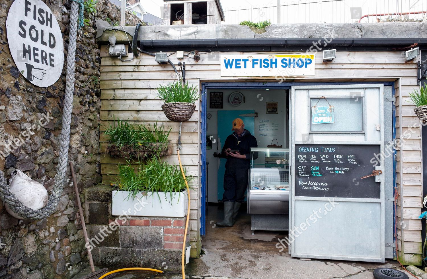 Wet Fish Shop On Beer Beach Editorial Stock Photo - Stock Image ...