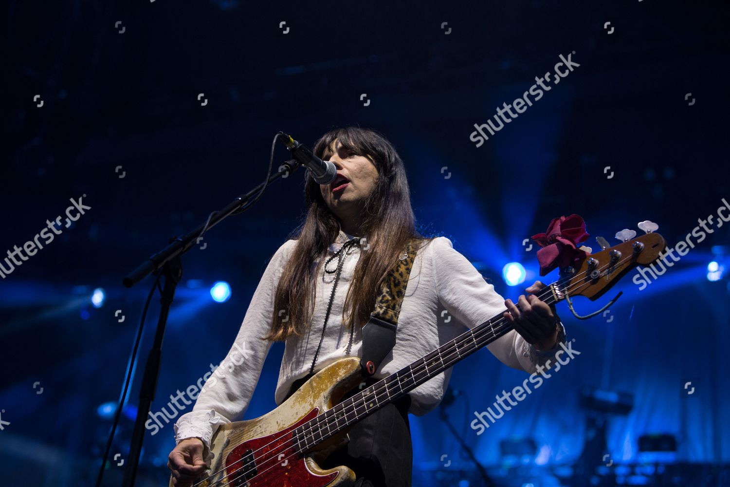 Bassist Paz Lenchantin Pixies Performing Budweiser Editorial Stock ...