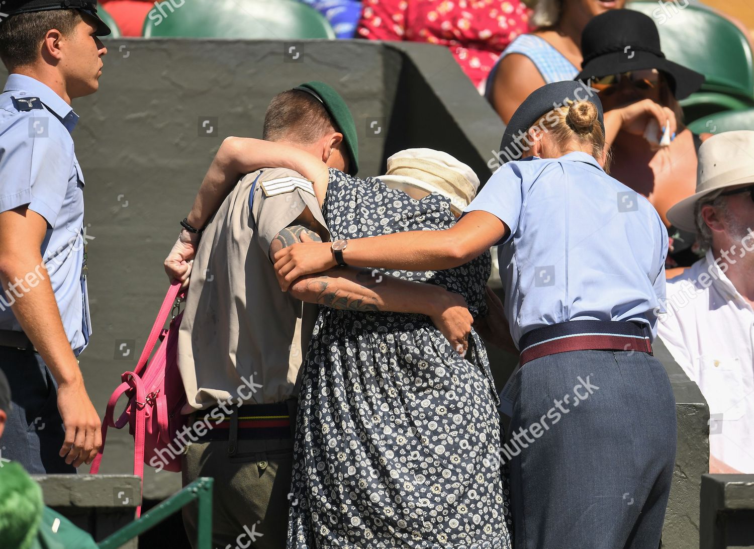 Spectator Helped Off Centre Court Heat Editorial Stock Photo - Stock ...