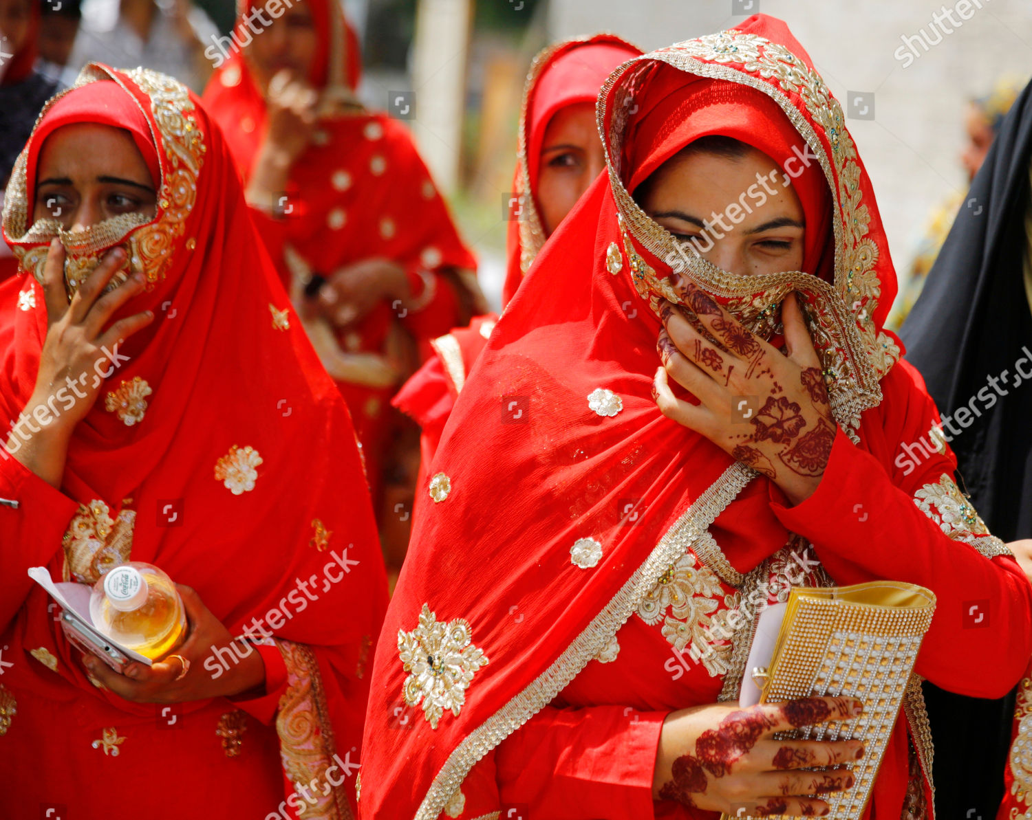 Kashmiri Muslim Brides Walk Near Club Editorial Stock Photo - Stock ...