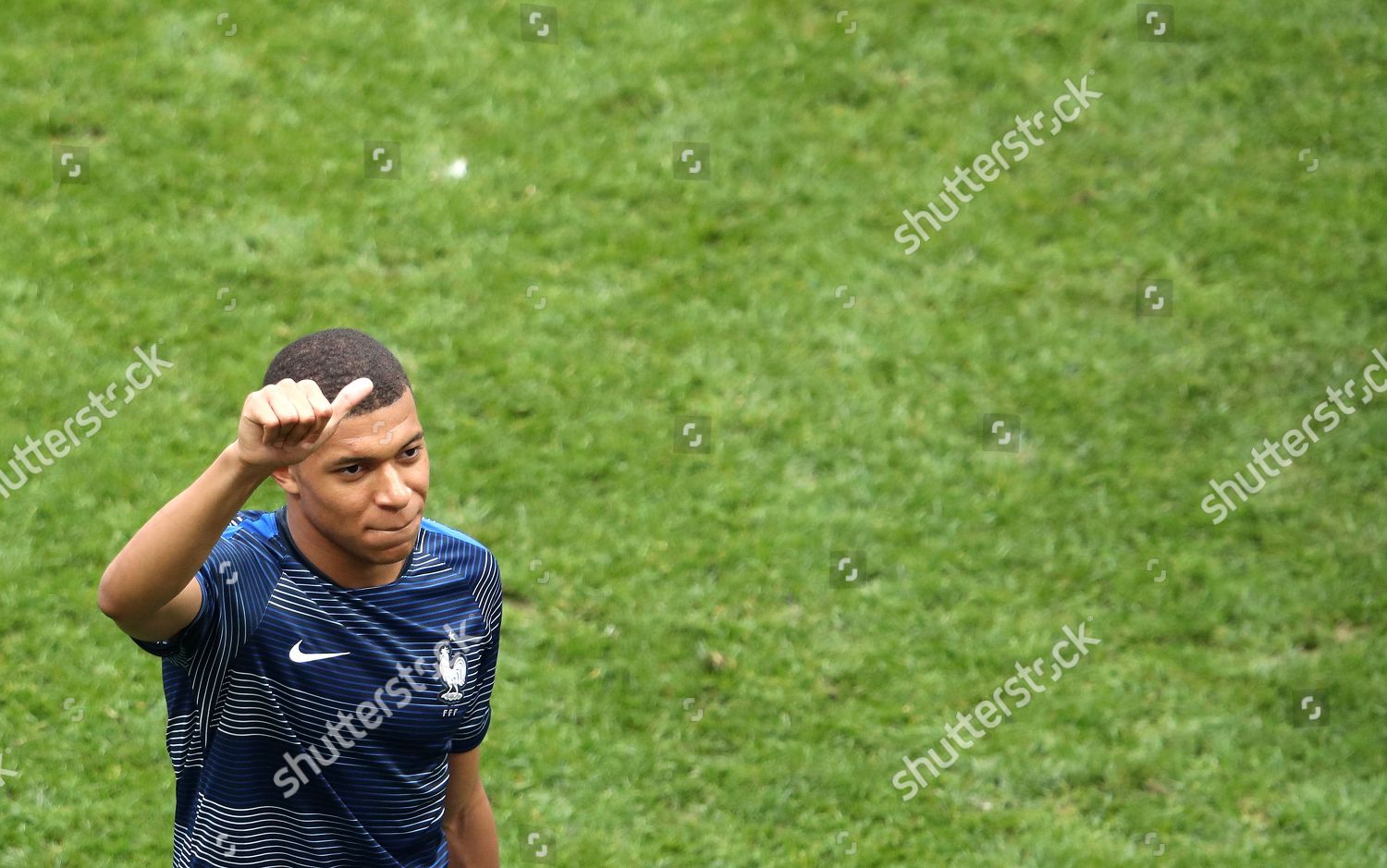 Kylian Mbappe France Gives Fans Thumbs Editorial Stock Photo - Stock ...