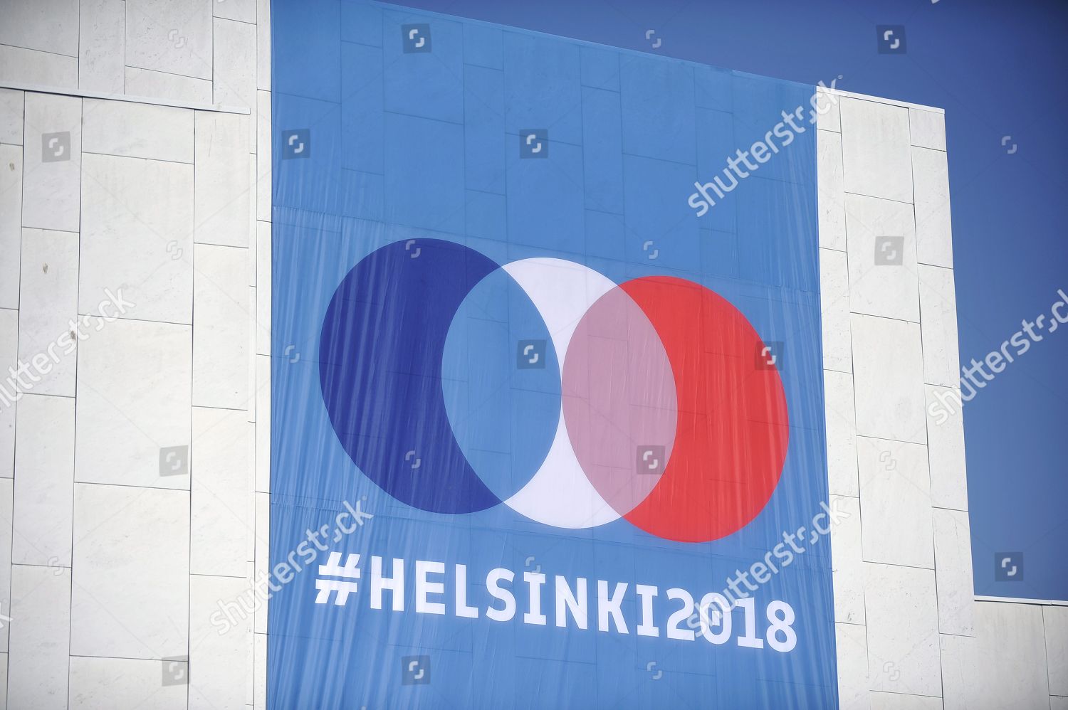 Helsinki Summit 2018 Logo On Wall Editorial Stock Photo - Stock Image ...
