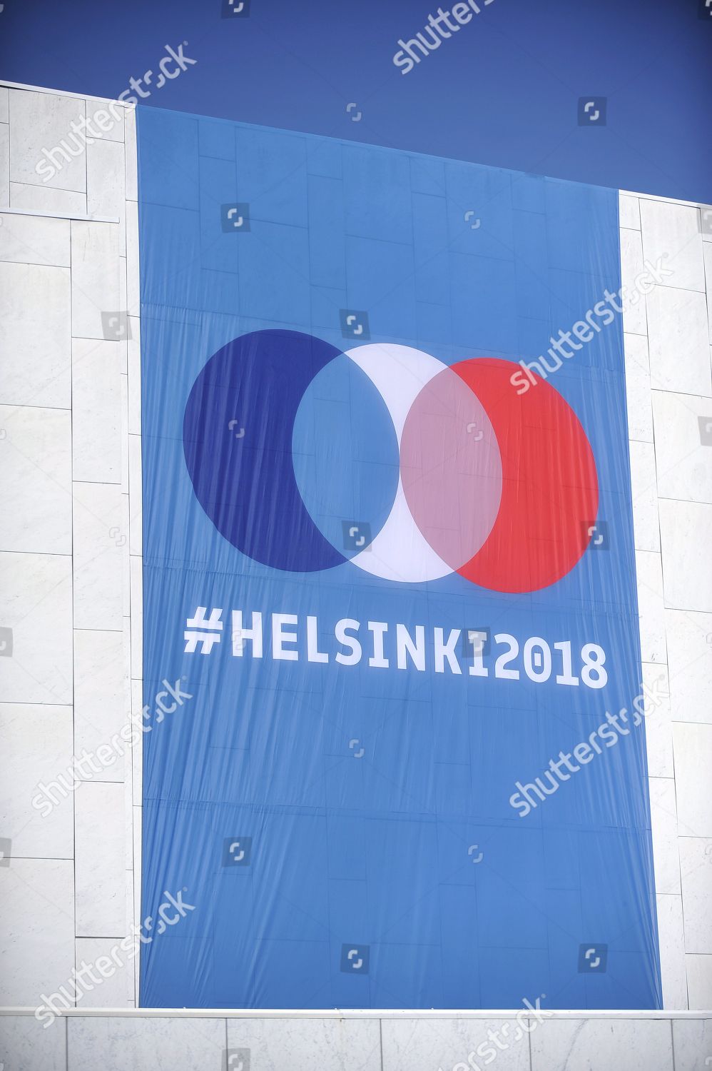Helsinki Summit 2018 Logo On Wall Editorial Stock Photo - Stock Image ...