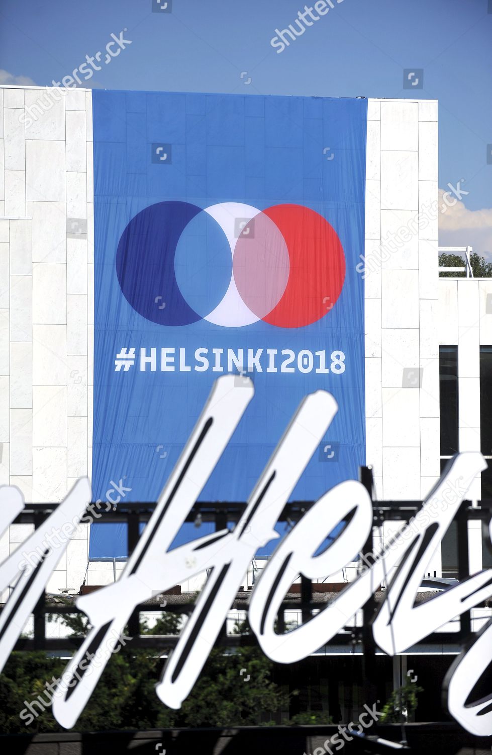 Helsinki Summit 2018 Logo On Wall Editorial Stock Photo - Stock Image ...