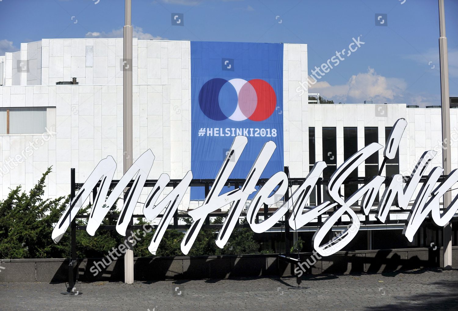 Helsinki Summit 2018 Logo On Wall Editorial Stock Photo - Stock Image ...