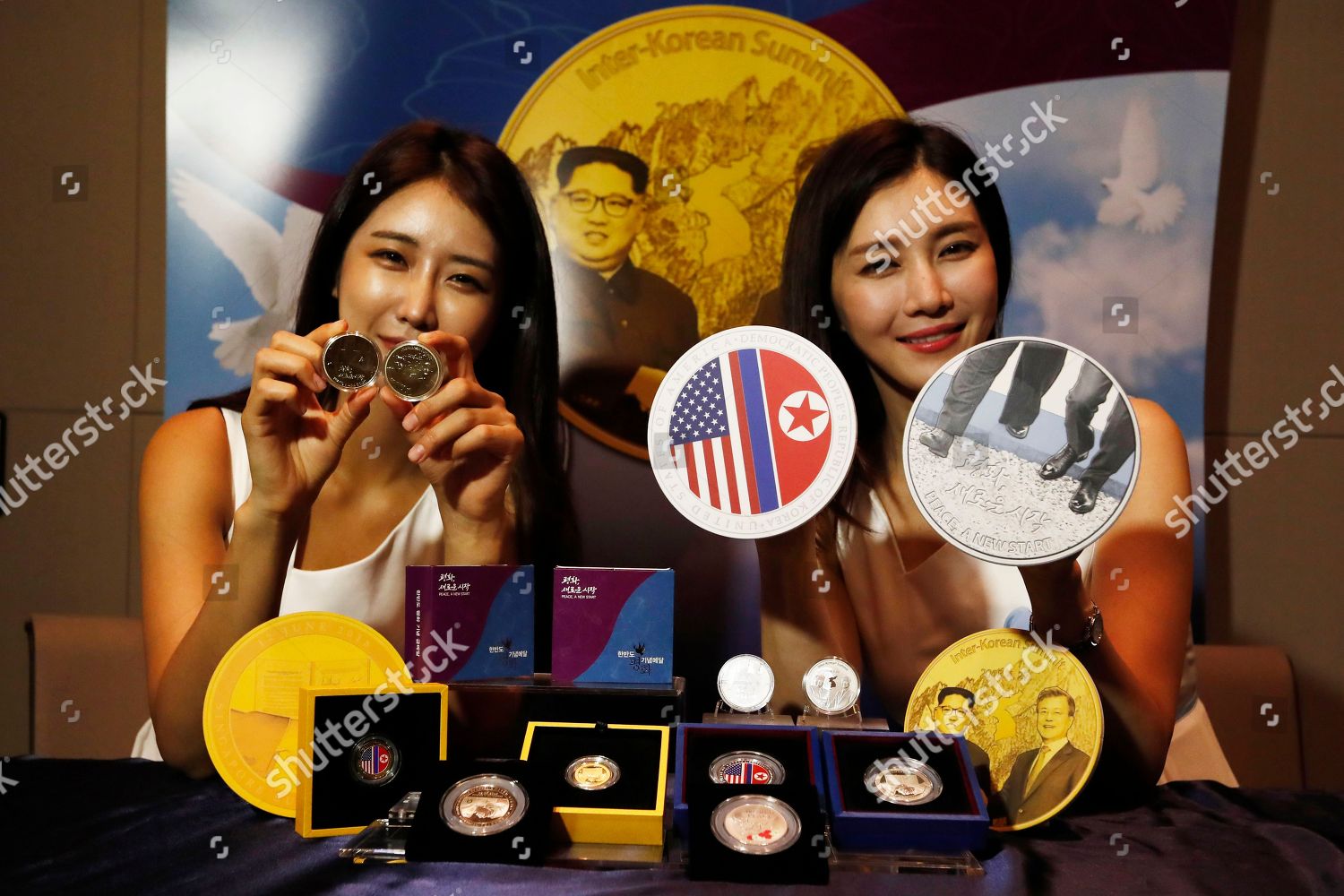 South Korean Models Show Usnorth Korea Editorial Stock Photo - Stock ...