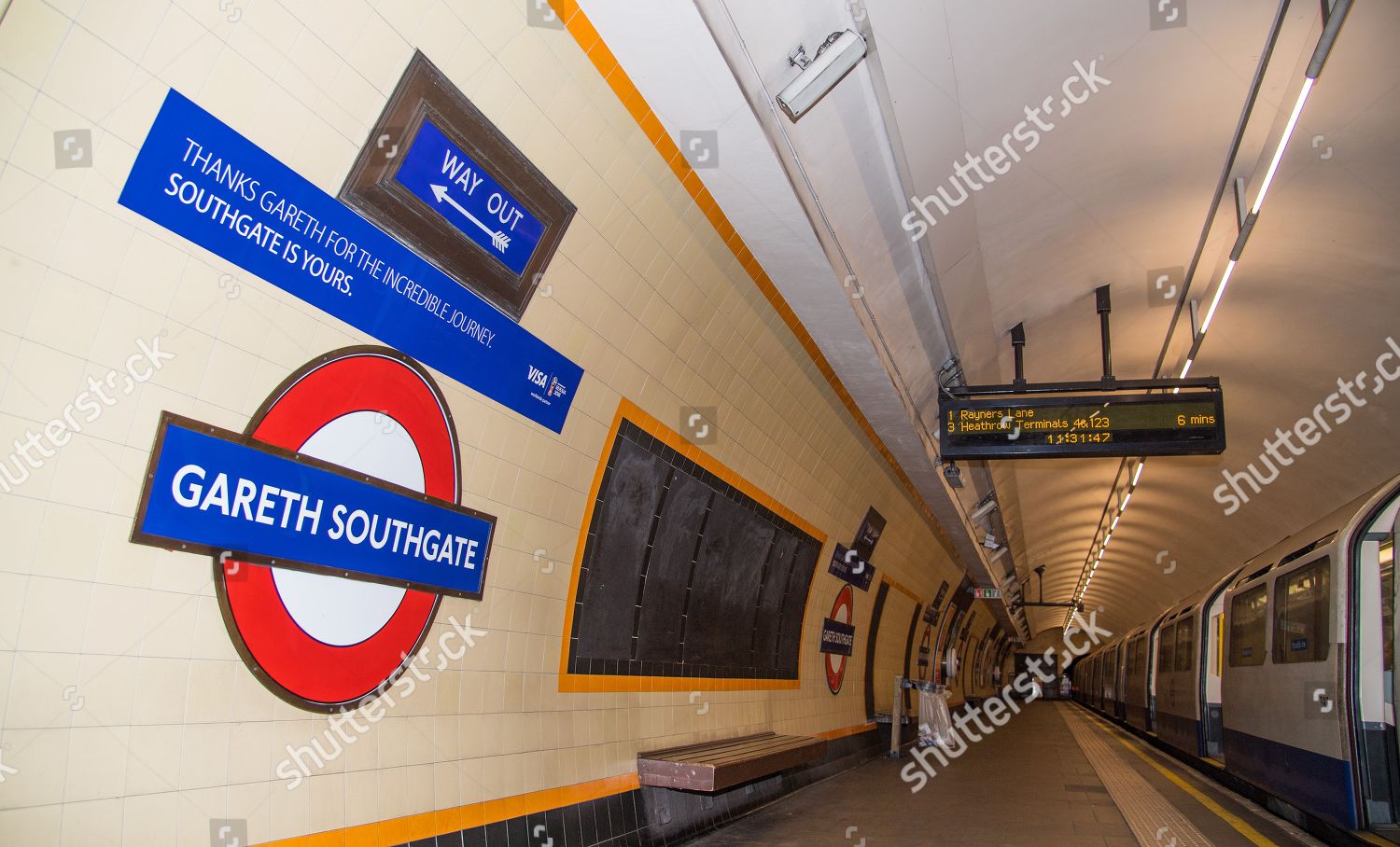 Southgate Tube Station Renamed Only 48 Editorial Stock Photo - Stock ...