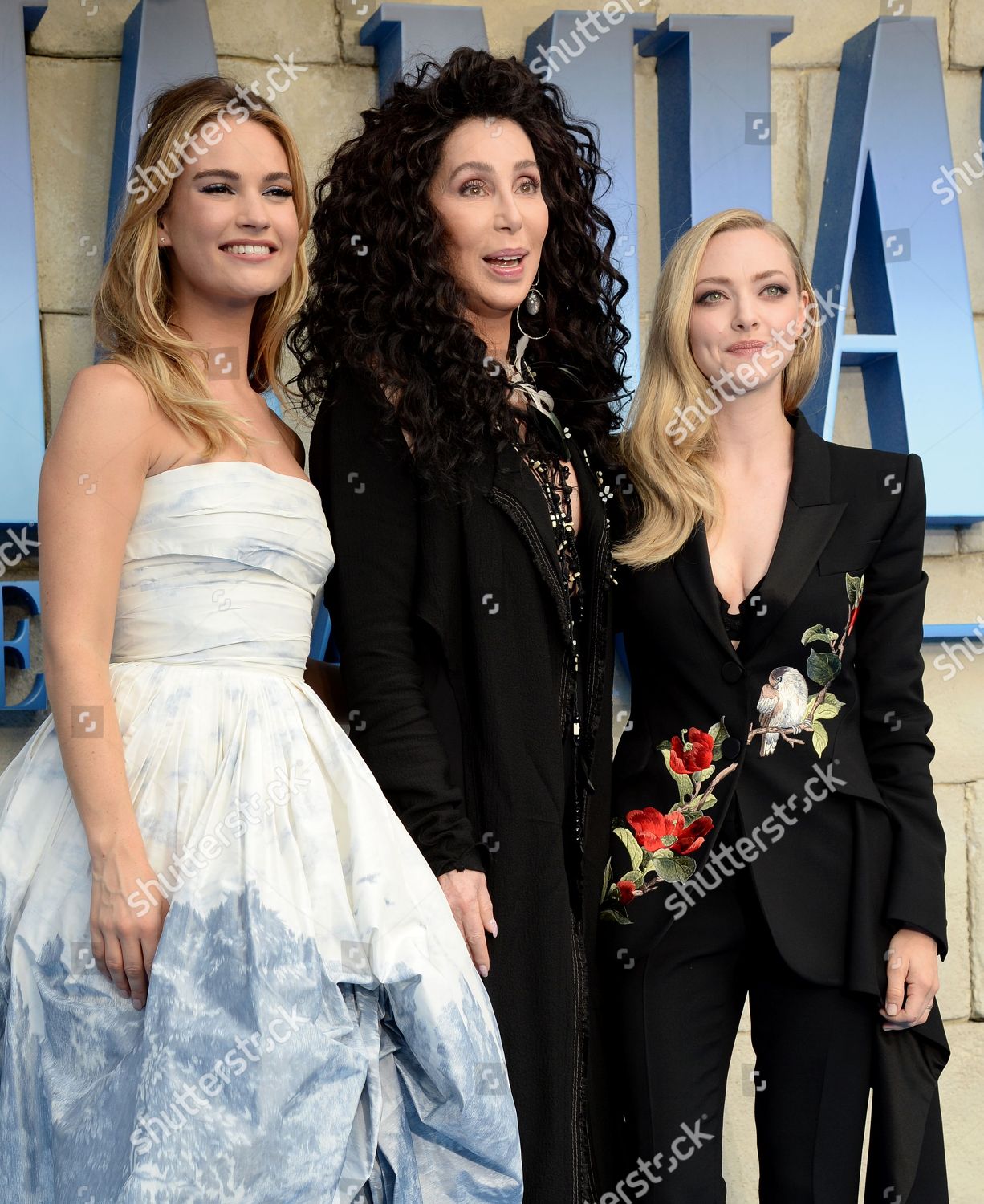 Lily James Cher Amanda Seyfried Editorial Stock Photo - Stock Image ...