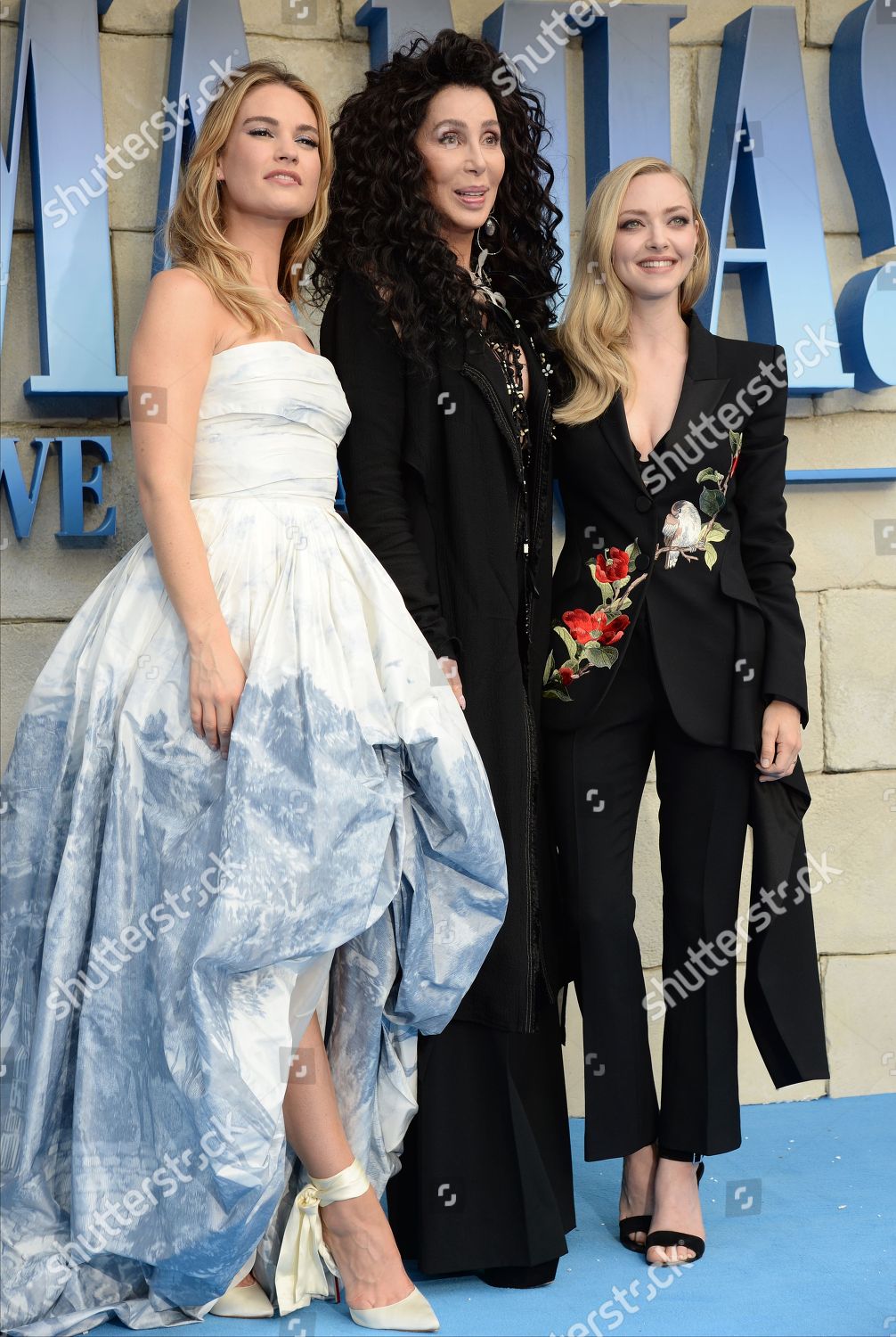 Lily James Cher Amanda Seyfried Editorial Stock Photo - Stock Image ...
