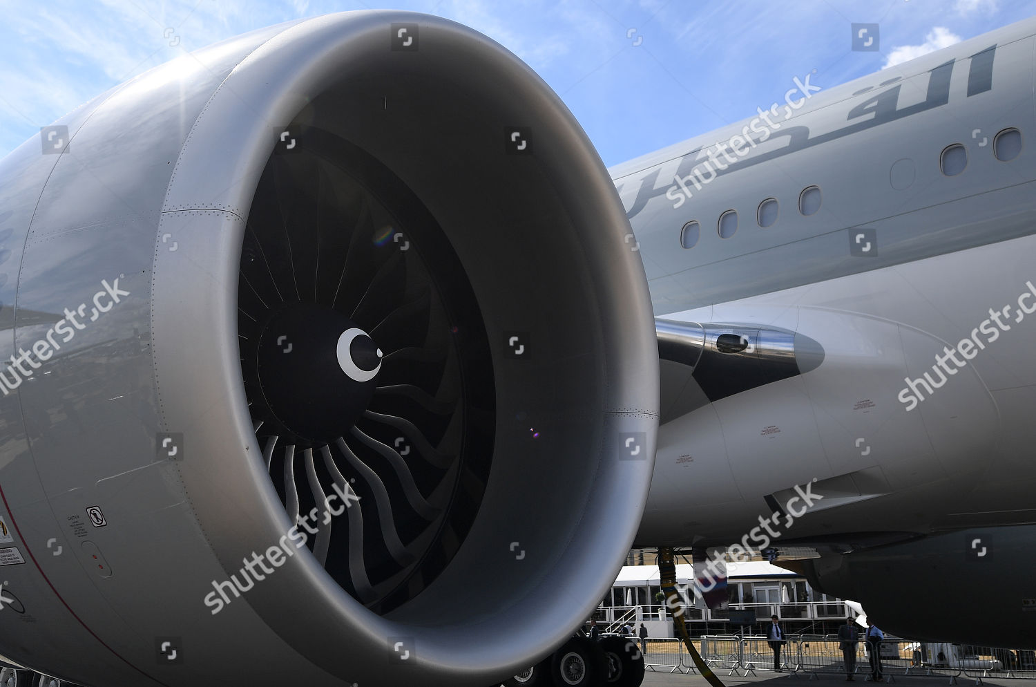 Generalelectric Ge90 Engine Boeing 777 Farnborough Editorial Stock ...