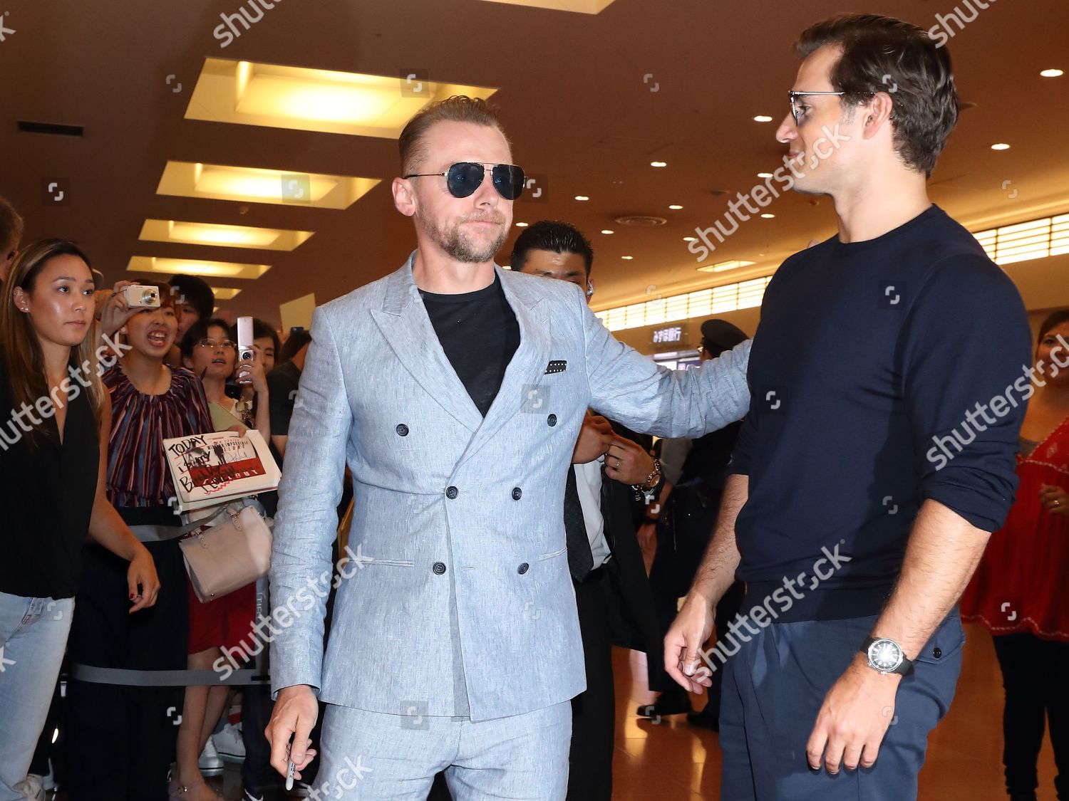 Simon Pegg Henry Cavill Editorial Stock Photo - Stock Image | Shutterstock