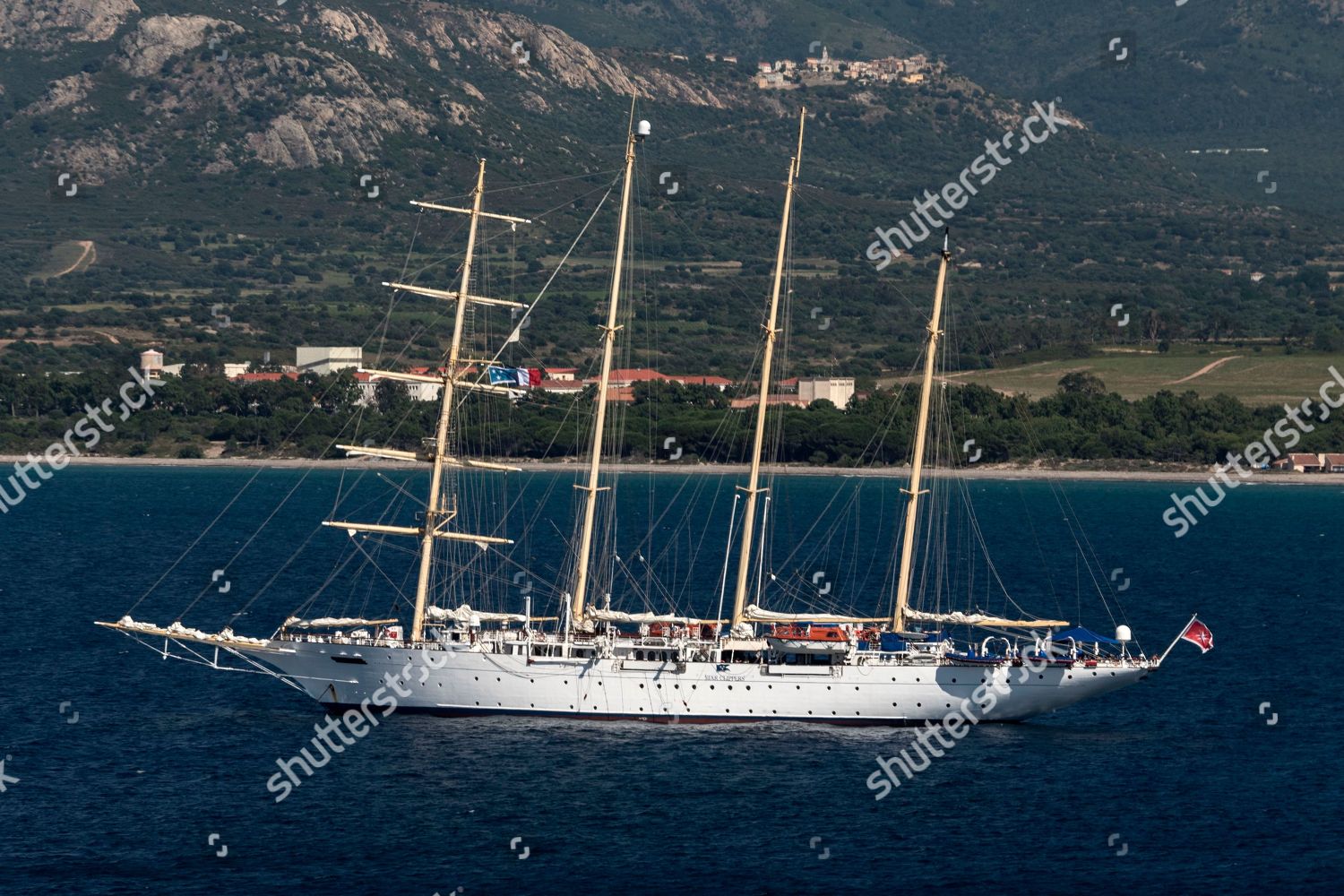 Star Clippers Anchor Calvi Bay Calvi Editorial Stock Photo - Stock ...