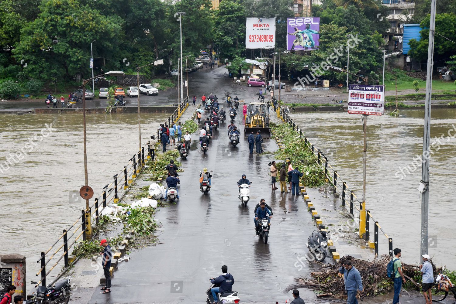 Bhide Bridge Reopened Today Closed Commuters Editorial Stock Photo ...