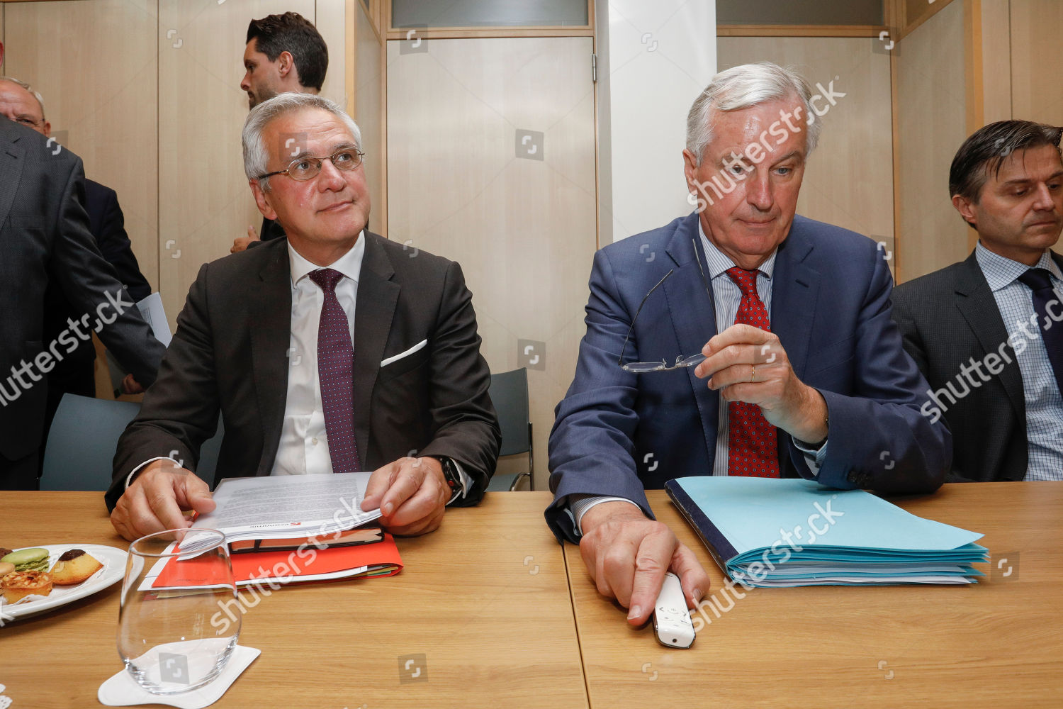 Kris Peeters Michel Barnier Editorial Stock Photo - Stock Image ...