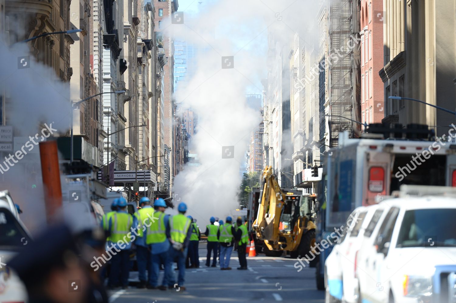 Scene Steam Pipe Explosion Manhattan Editorial Stock Photo - Stock ...