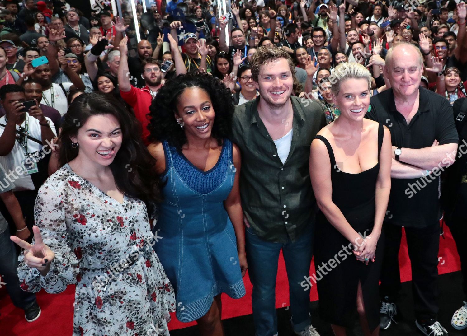 Jessica Henwick Simone Missick Finn Jones Editorial Stock Photo - Stock ...