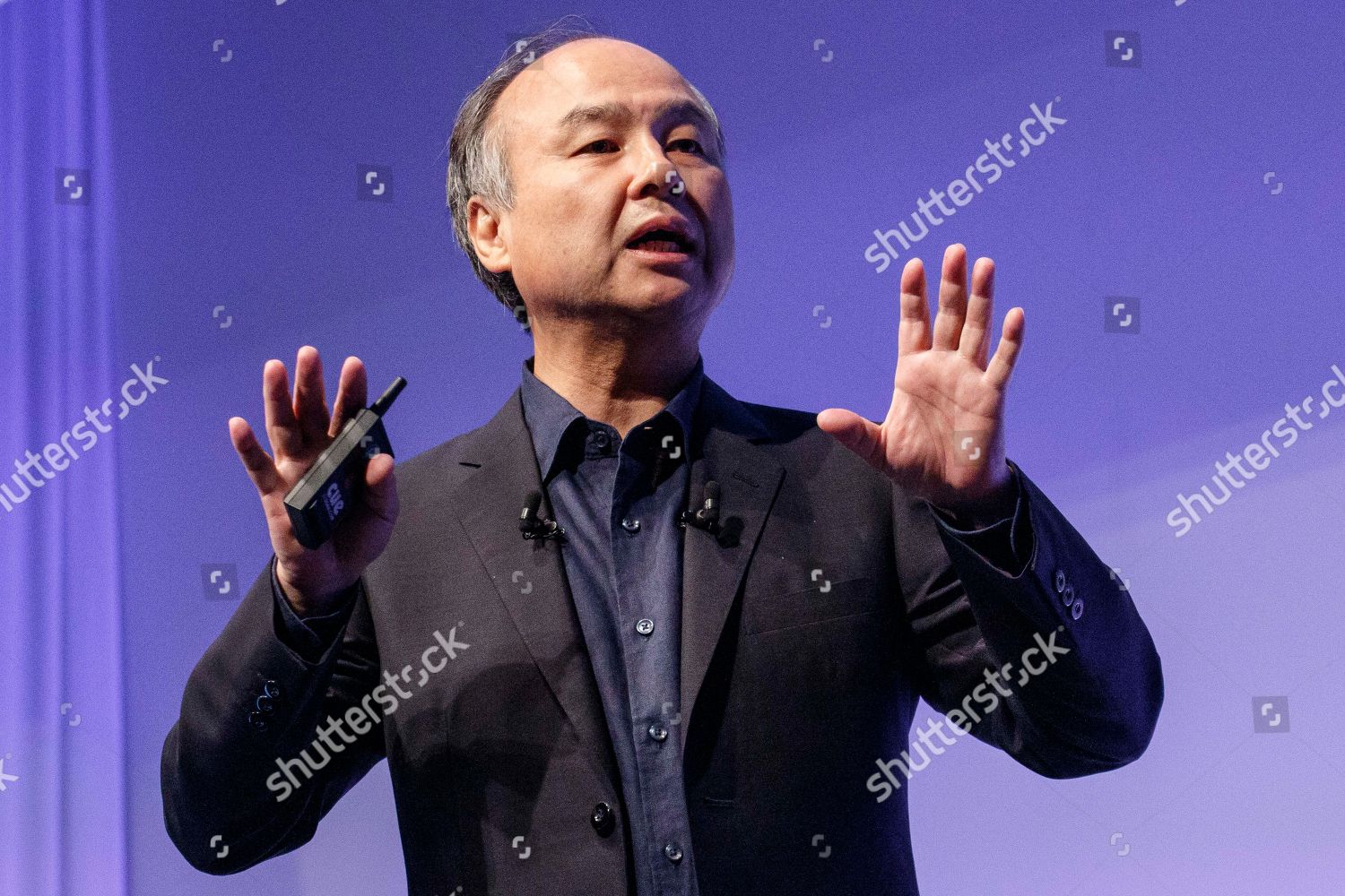 Softbank Chairman Ceo Masayoshi Son Speaks Editorial Stock Photo ...