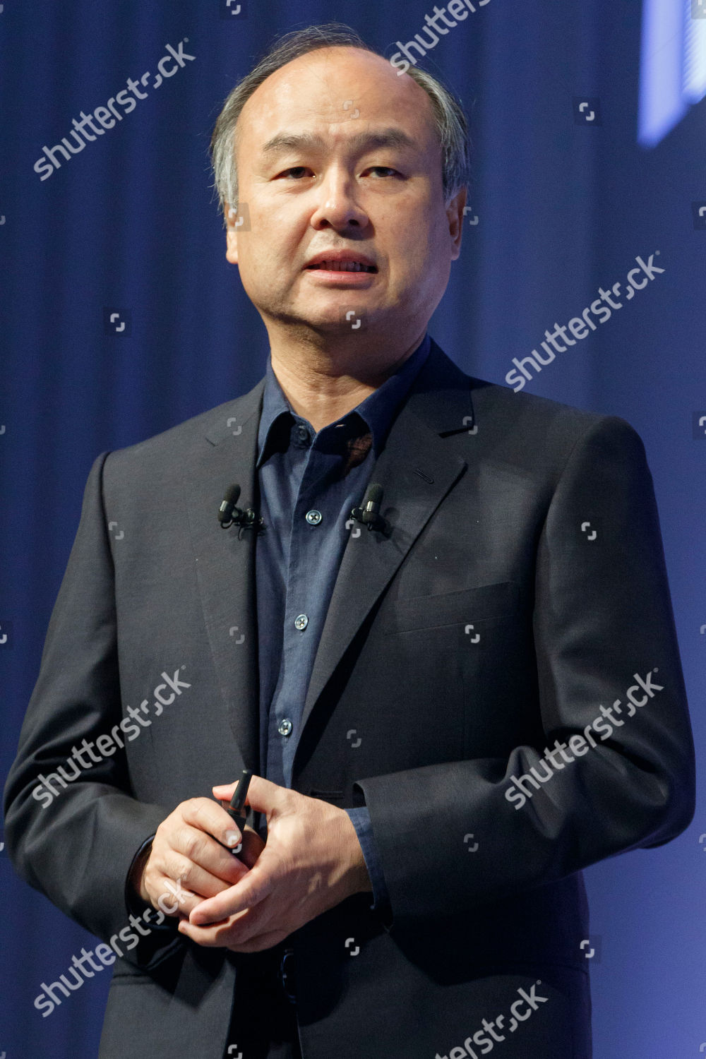 Softbank Chairman Ceo Masayoshi Son Speaks Editorial Stock Photo ...