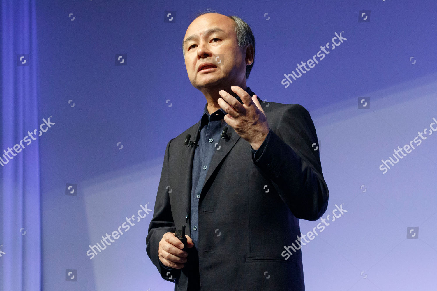 Softbank Chairman Ceo Masayoshi Son Speaks Editorial Stock Photo ...