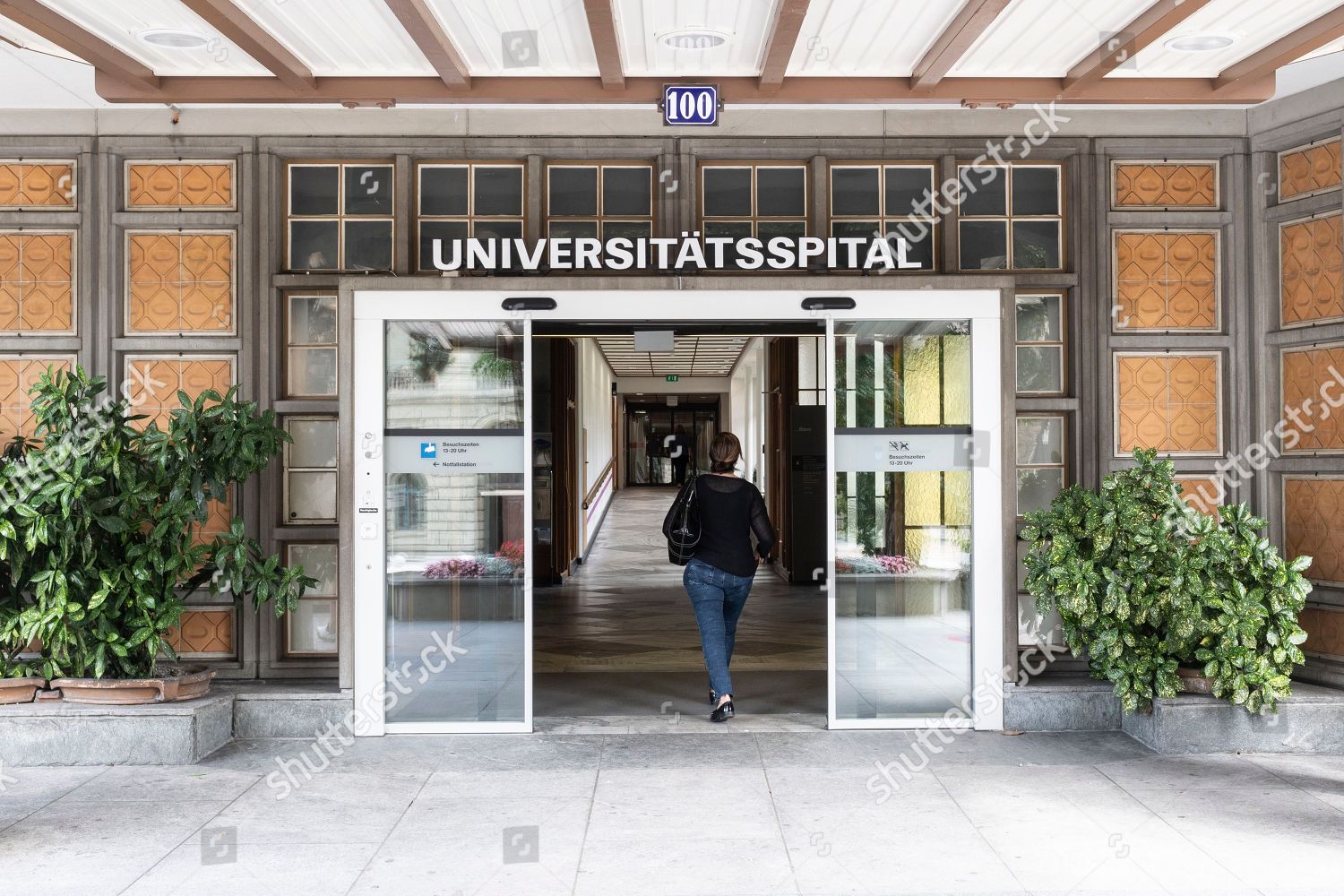 Entrance University Hospital Zurich 22 July Editorial Stock Photo ...