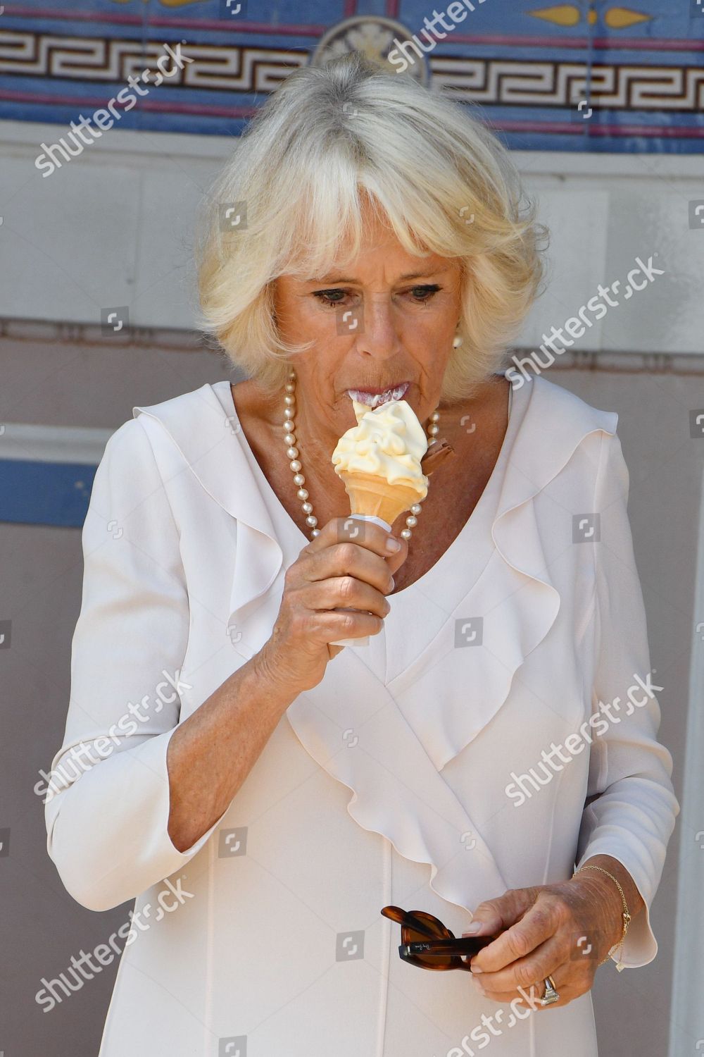 Camilla Duchess Cornwall Eating Ice Cream Editorial Stock Photo - Stock ...