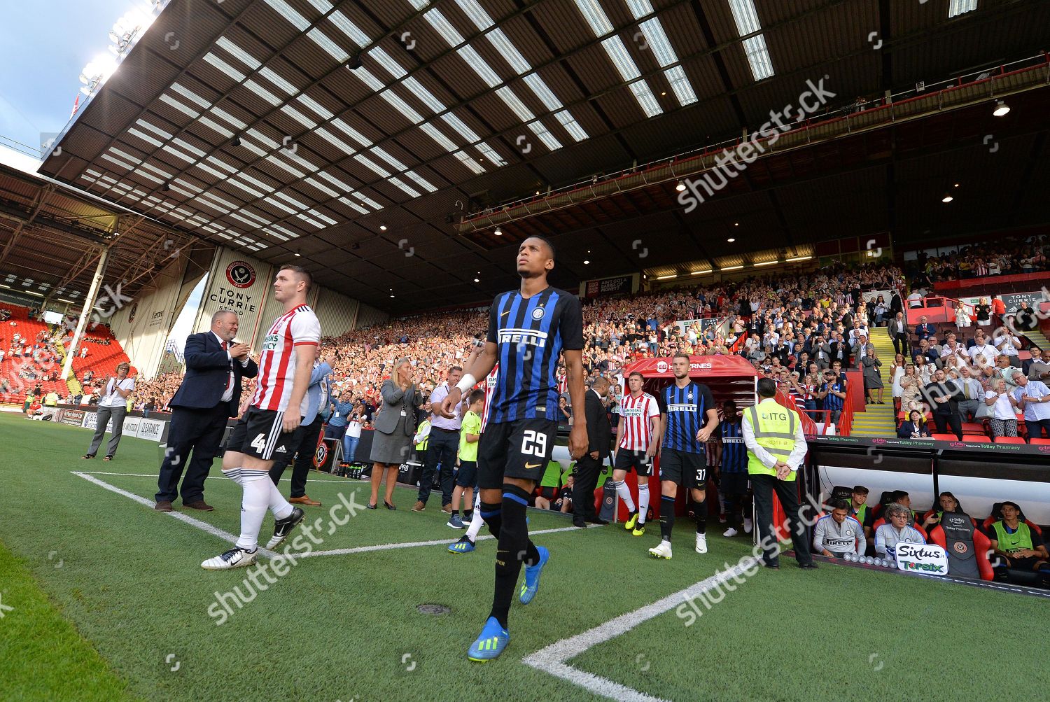 Teams Walk Out Onto Pitch Editorial Stock Photo - Stock Image ...