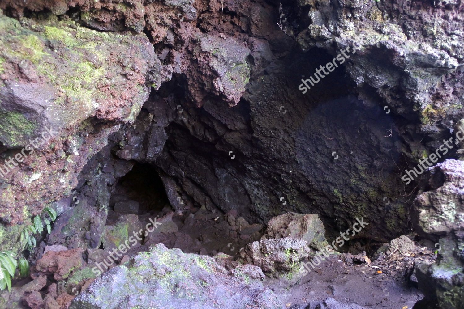 Underground Cave Leading Deep Into Ground Editorial Stock Photo - Stock ...