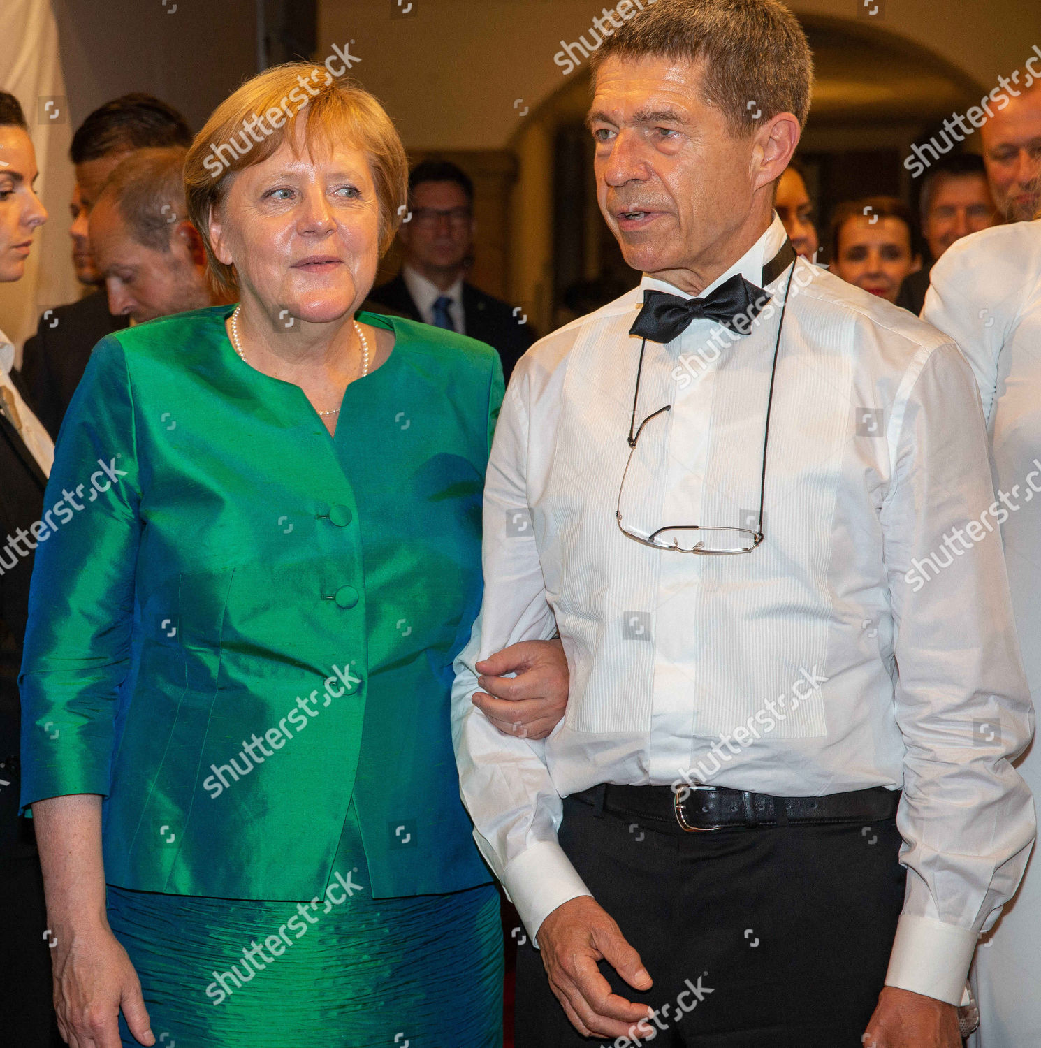 Angela Merkel Prof Joachim Sauer Editorial Stock Photo - Stock Image ...