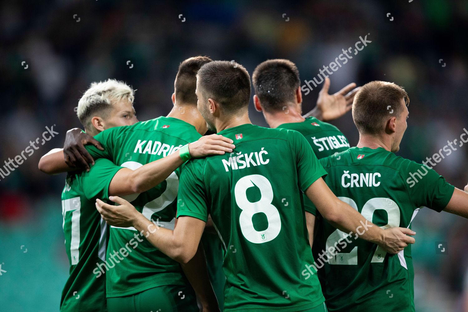 Players Nk Olimpija Ljubljana Celebrate Goal Editorial Stock Photo ...