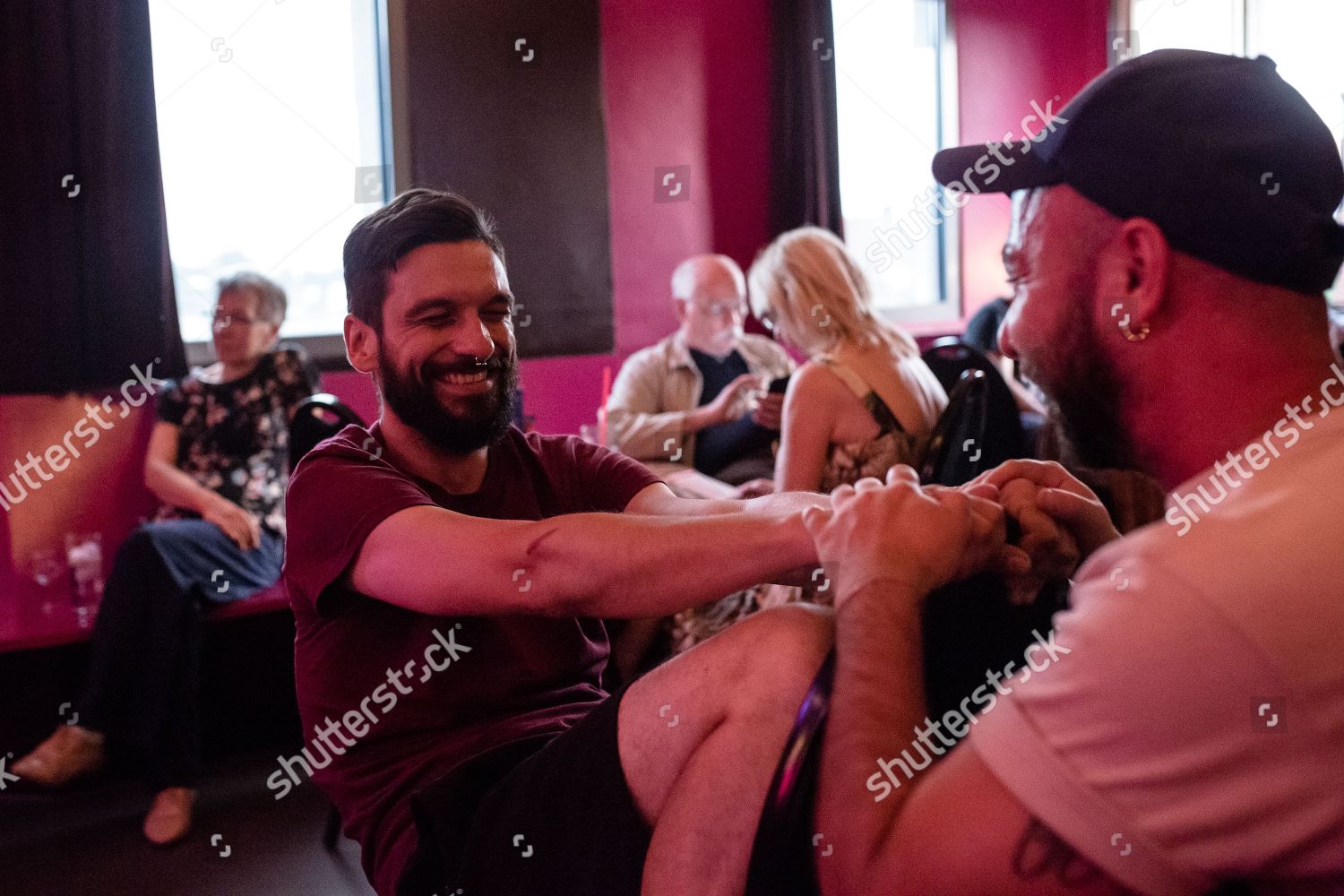 Two Young Men Interact During Intermission Editorial Stock Photo ...