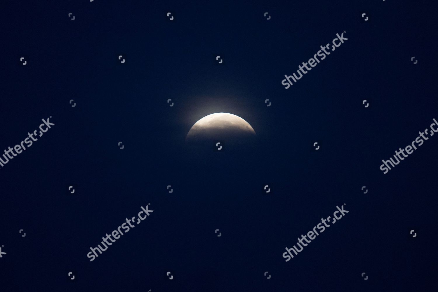 Full Moon Earth Shadow Sets Over Editorial Stock Photo - Stock Image ...