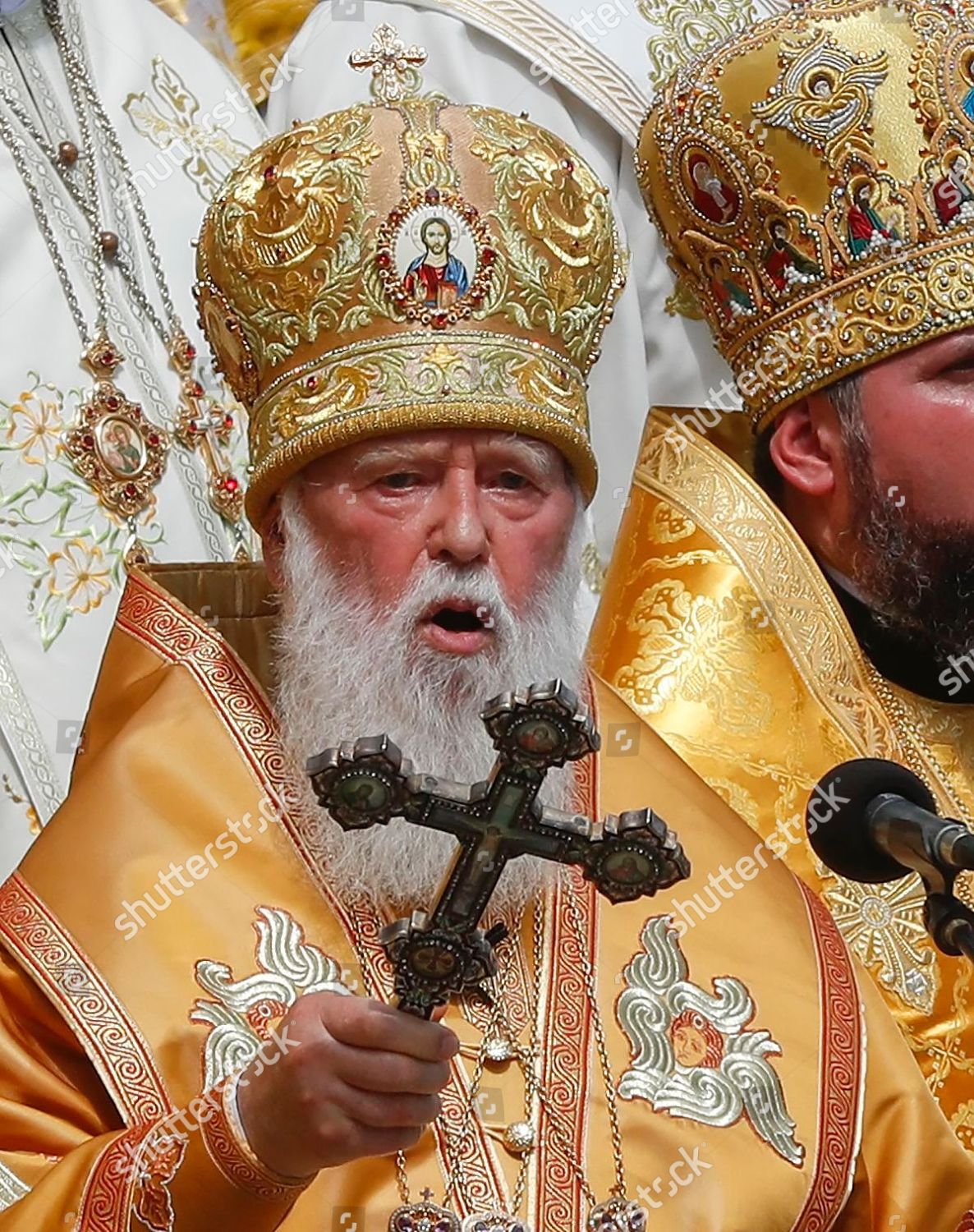 Patriarch Filaret Head Ukrainian Orthodox Church Editorial Stock Photo ...