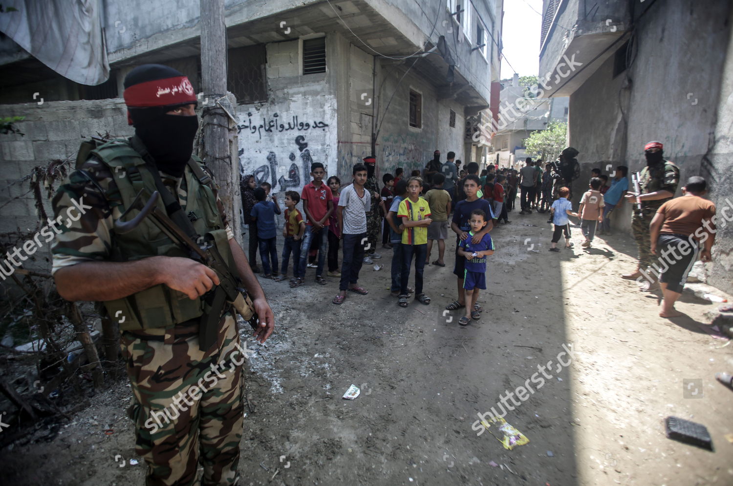 Fighter Democratic Front Liberation Palestine Dflp Editorial Stock ...